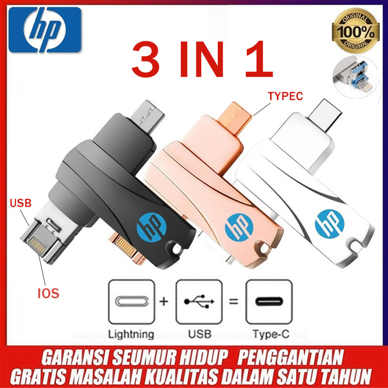 Jual HP OTG Type-C Flashdisk 1TB/2TB Metal High Speed USB 3.0 Flash ...