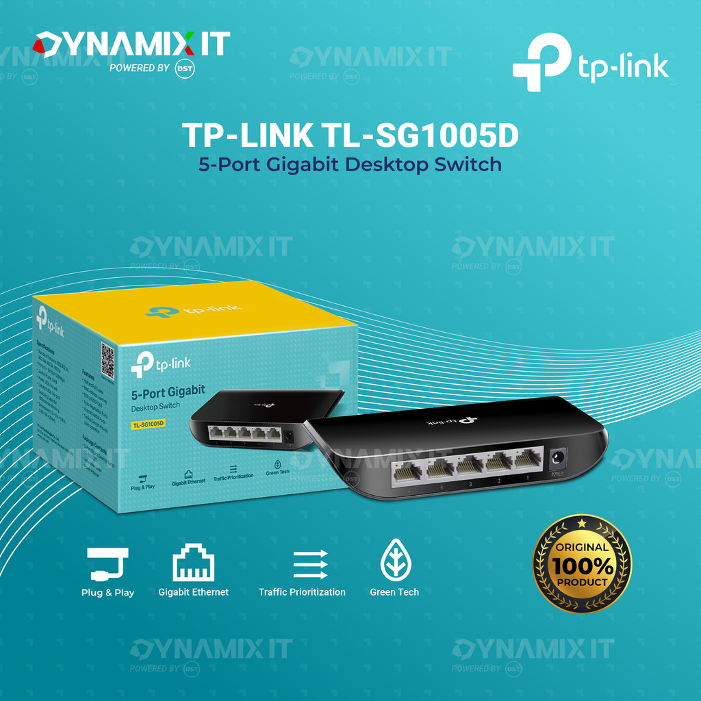 Jual TP-Link / TPLink TL-SG1005D 5-port Gigabit Switch Hub | Shopee Indonesia