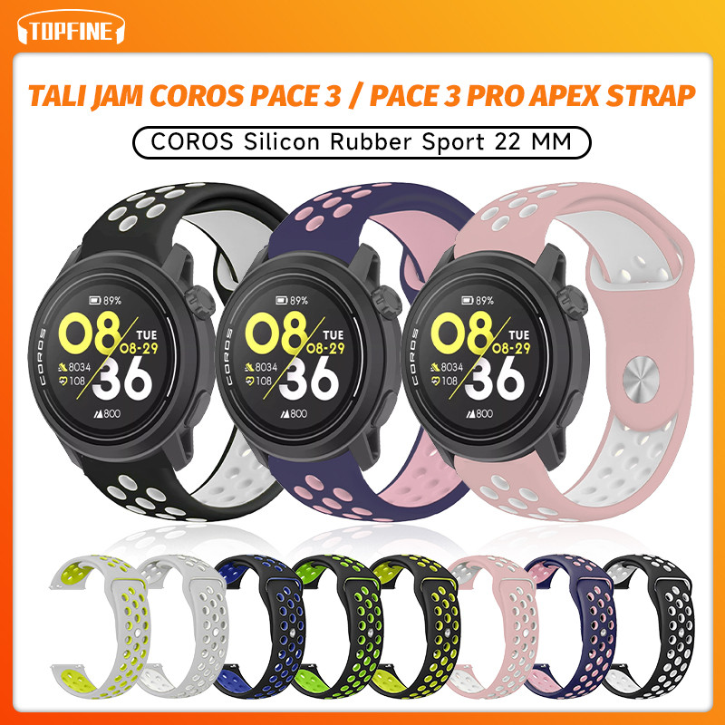 Jual Tali Jam Coros Pace 3 / Pace 3 Pro APEX Strap 22mm Two-color ...