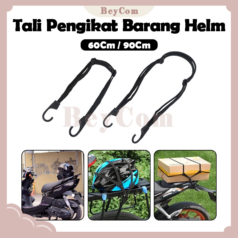 Jual Tali Pengikat Barang Helm/Tali Pengikat Helm Motor 2 Kait/60Cm / 90Cm | Shopee Indonesia