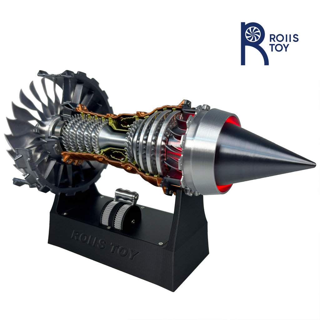 Jual Turbojet Fan Engine Model With LED Afterburner Effect Realistic ...