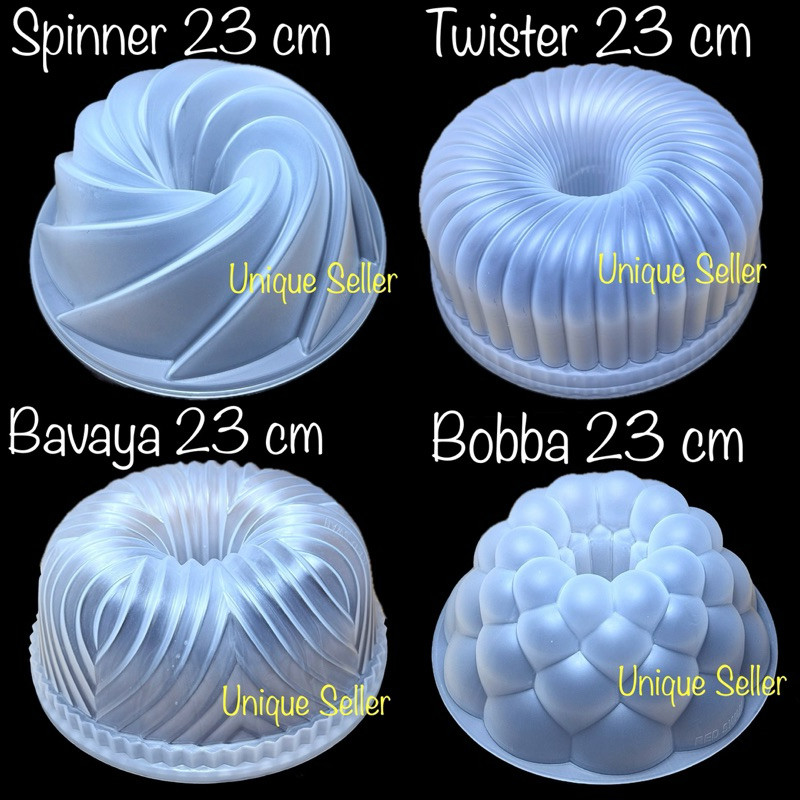 Jual Cetakan Kue Bolu Puding Agar Ager Spinner Twister Bavaya Bobba 23 ...