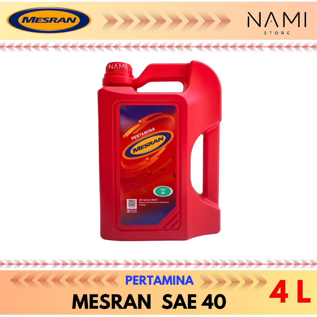 Jual *PERTAMINA MESRAN SAE 40 (4L) GALON* Oli Pelumas Mesin Kendaraan ...
