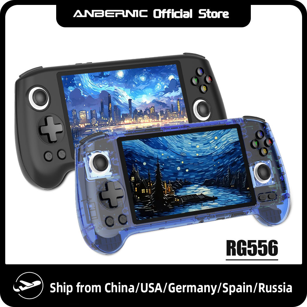 Jual ANBERNIC RG556 Retro Handheld Game Console 64bit Android 13 System ...
