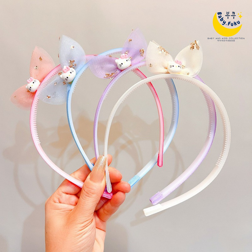 Jual BABY.FUKU Bando Anak Motif Pita Bunga Mutiara / Bando Motif ...