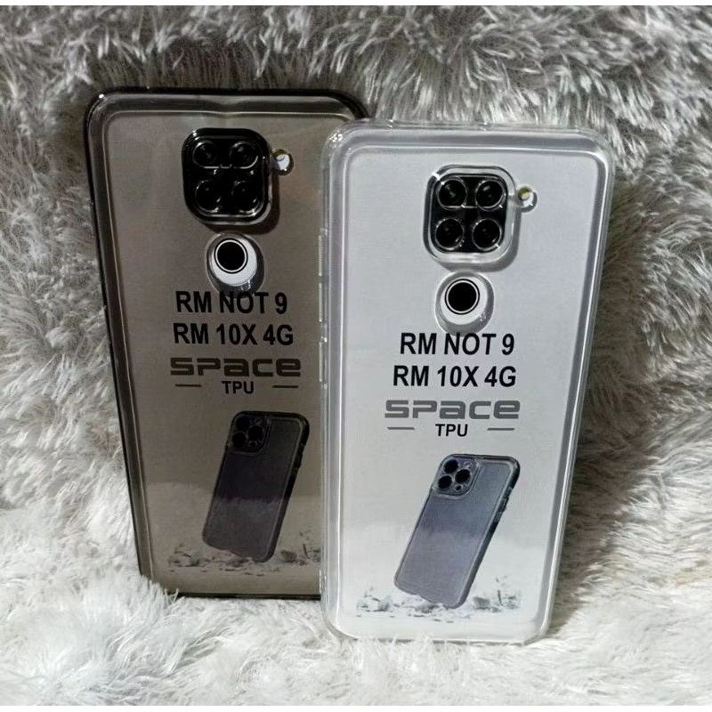 Jual SOFTCASE CLEAR SPACE XIAOMI REDMI NOTE 9/ 10X 4G CASE CLEAR HITAM ...