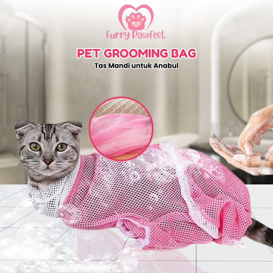 Jual Pet Grooming Bag - Pet Shower Bath Kantong Mandi Kucing Anjing ...