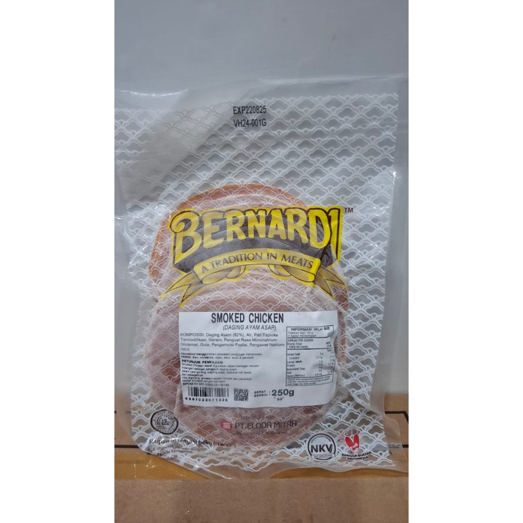 Jual Bernardi Smoked Chicken 250 gram | Shopee Indonesia