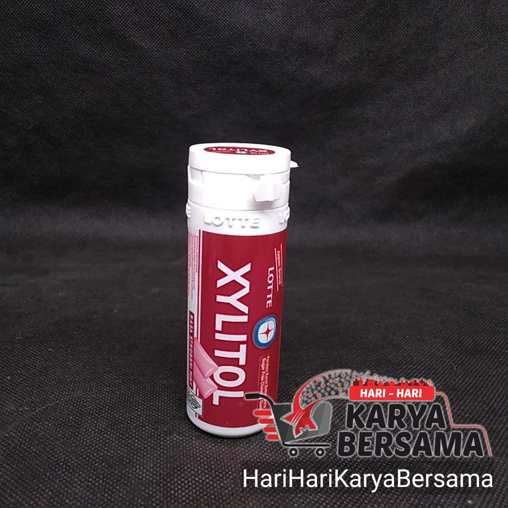 Jual PERMEN KARET LOTTE XYLITOL RASA STRAWBERRY MINT 26.1GR | Shopee ...