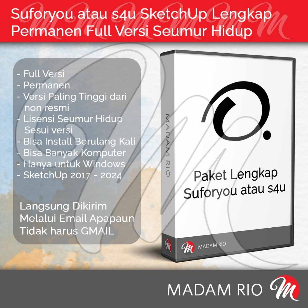 Jual S4U Pack Suforyou untuk SketchUp Paket Lengkap Untuk Windows | Shopee Indonesia