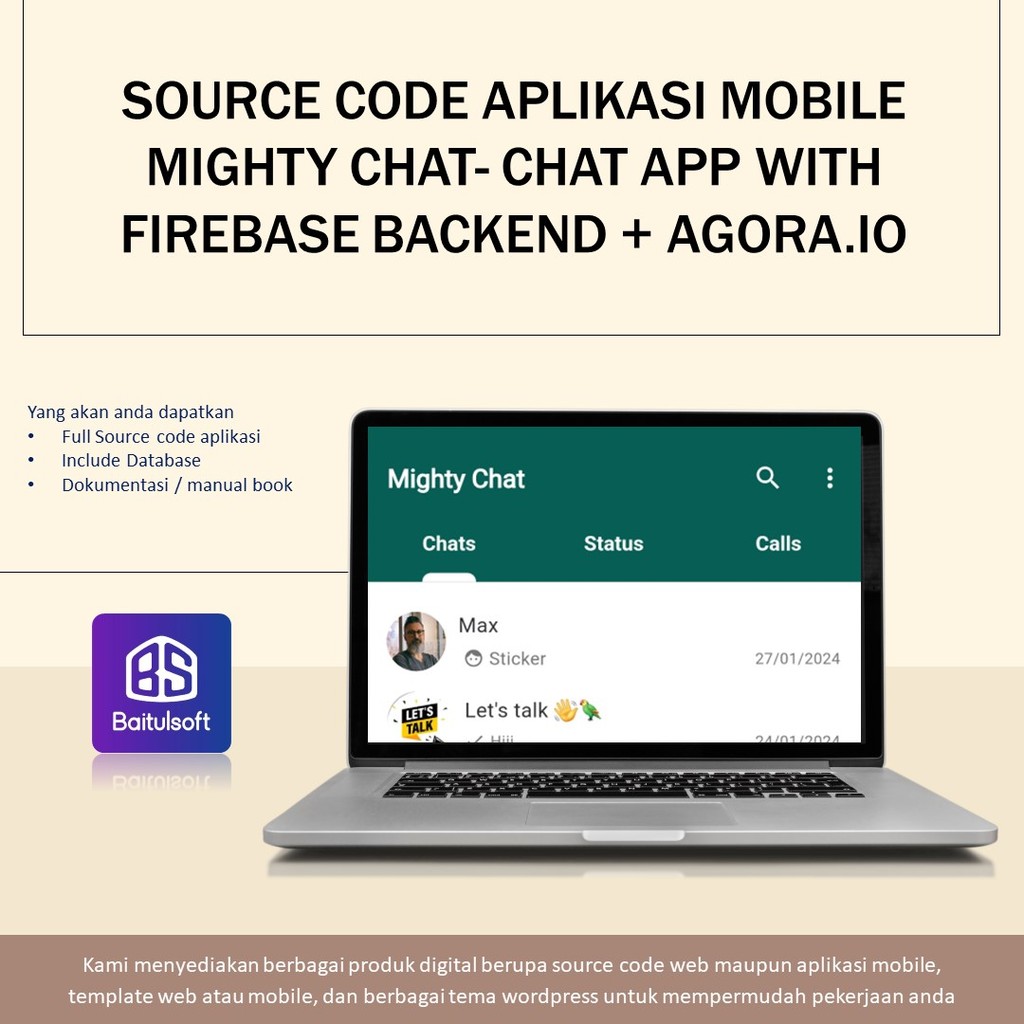 Jual SOURCE CODE APLIKASI MOBILE MIGHTY CHAT- CHAT APP WITH FIREBASE BACKEND + AGORA.IO | Shopee ...