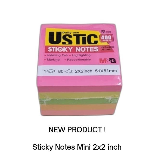 Jual Sticky Notes / Memo Mini M&G YS-492 (2x2) Neon 5 Warna - 51 x 51 ...