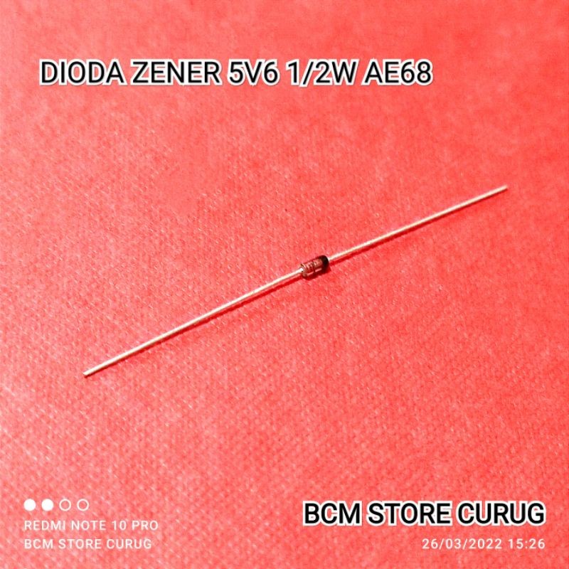 Jual 10 Buah Dioda Zener 5,6v 0,5w Diode 1N4734 5v6 5.6v 5,6 v 1/2W 1/2 ...