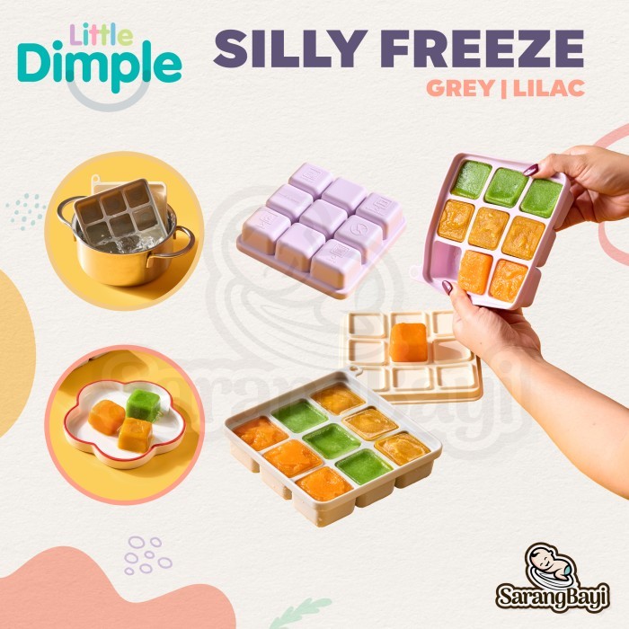 Jual Little Dimple Silly Freeze / Silicone Food Container Ice Tray Cube ...