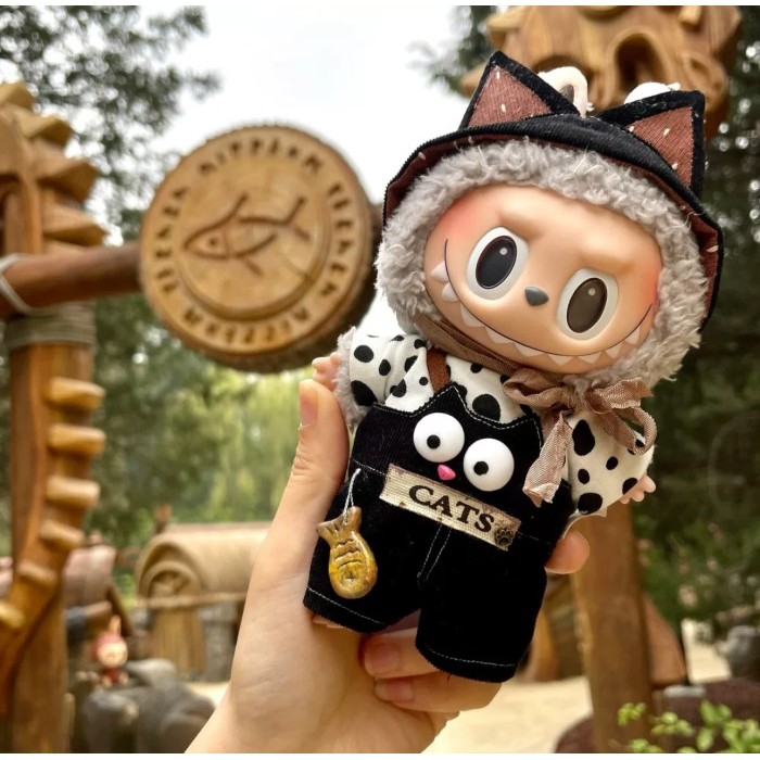 Jual Baju Boneka Labubu CATS Lucu Popmart Pop Mart Macaron Have a Seat ...