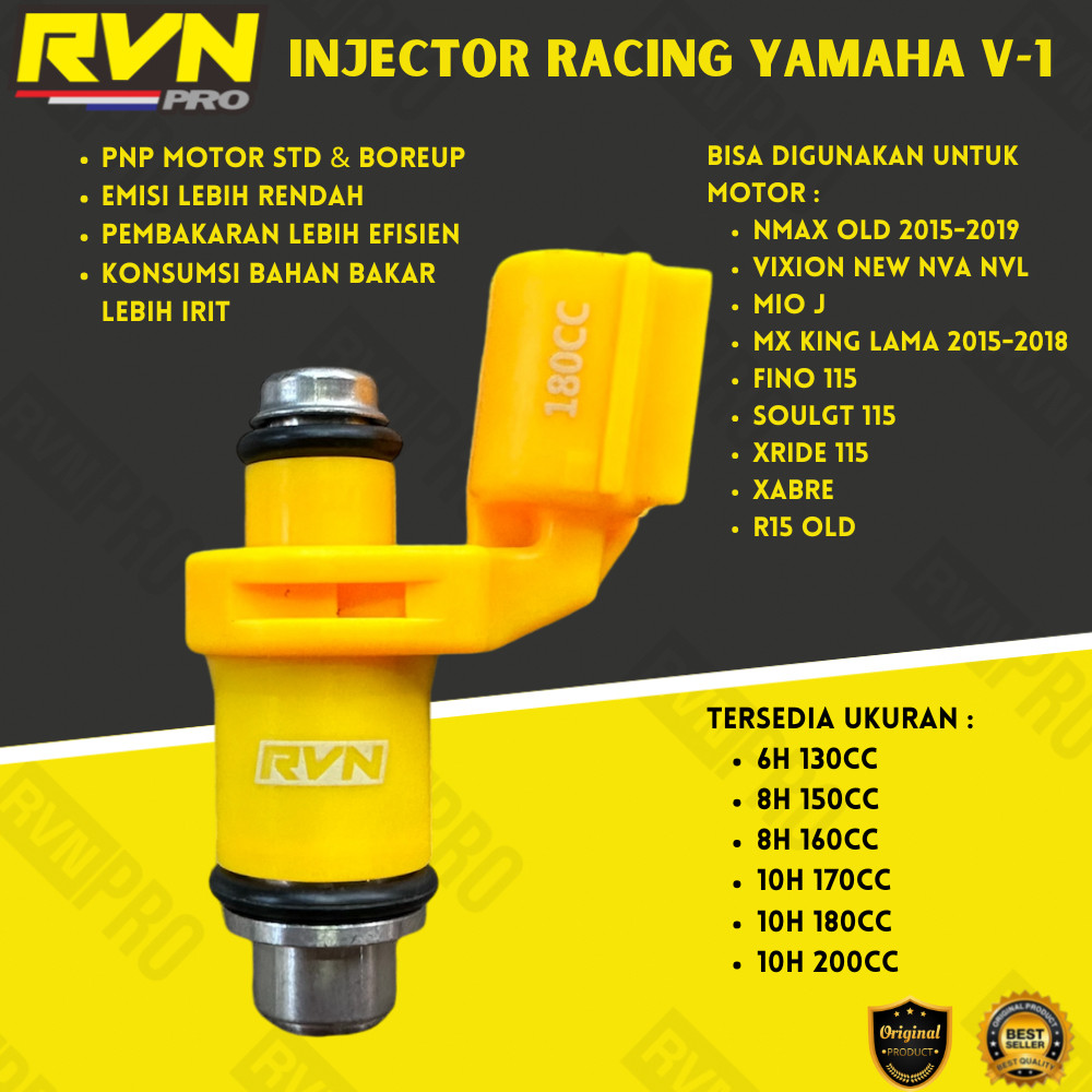 Jual INJECTOR INJEKTOR RVN RACING MXKING NMAX VIXION NEW MIO M3 MIO J ...