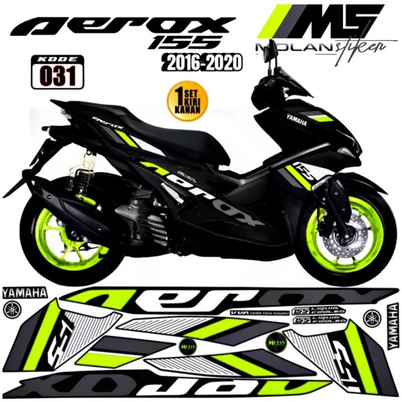 Jual Decal Sticker Striping Variasi Aerox Old Aerox 155 Old 2016-2019 ...