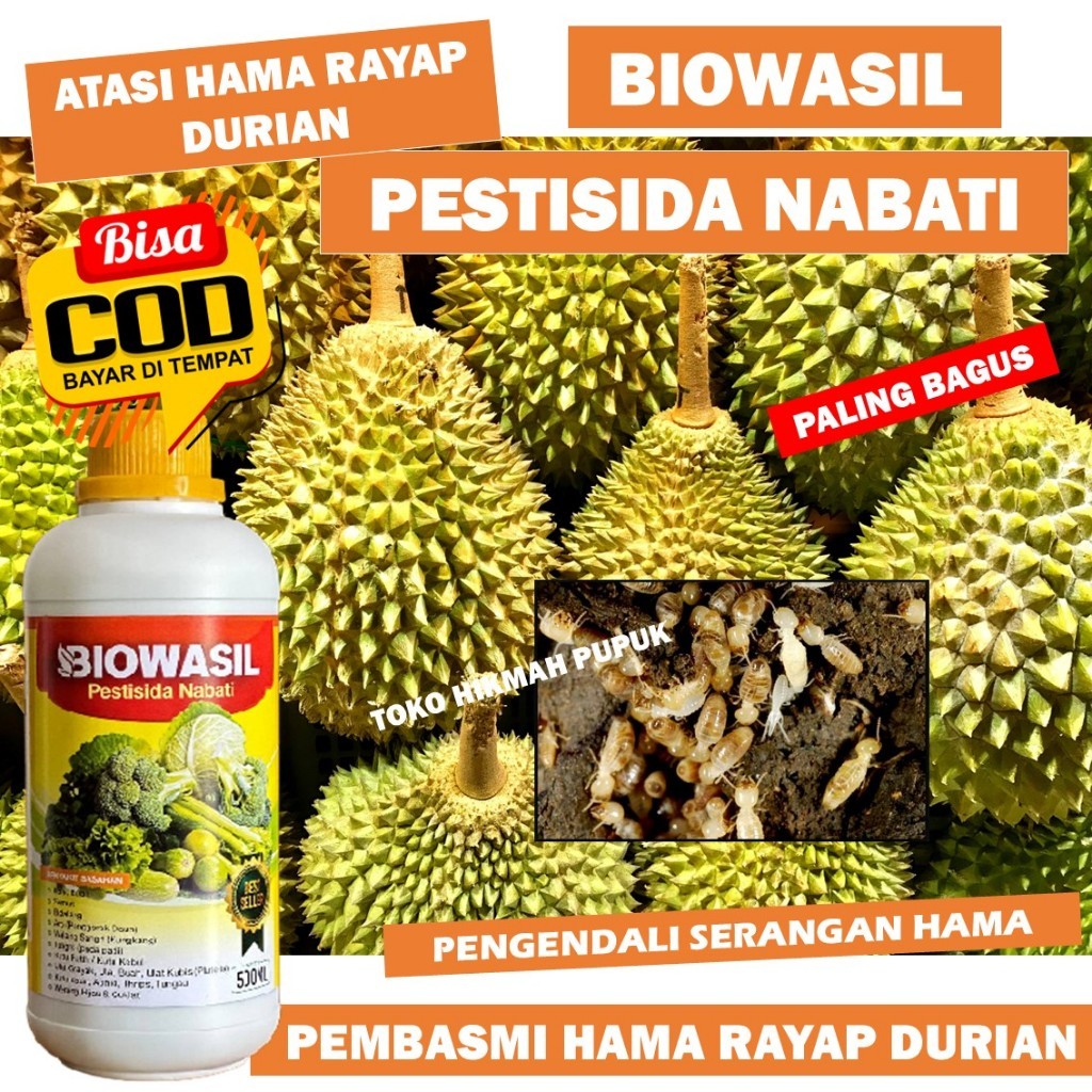 Jual PESTISIDA BIOWASIL isi 500 ML OBAT PEMBASMI HAMA Rayap Durian ...