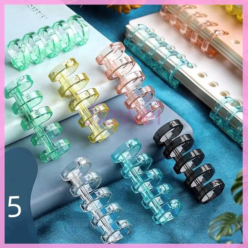 Jual Jiawei DIY Binding Ring Binder ( 5 Rings ) Colors - 15 mm | Shopee ...