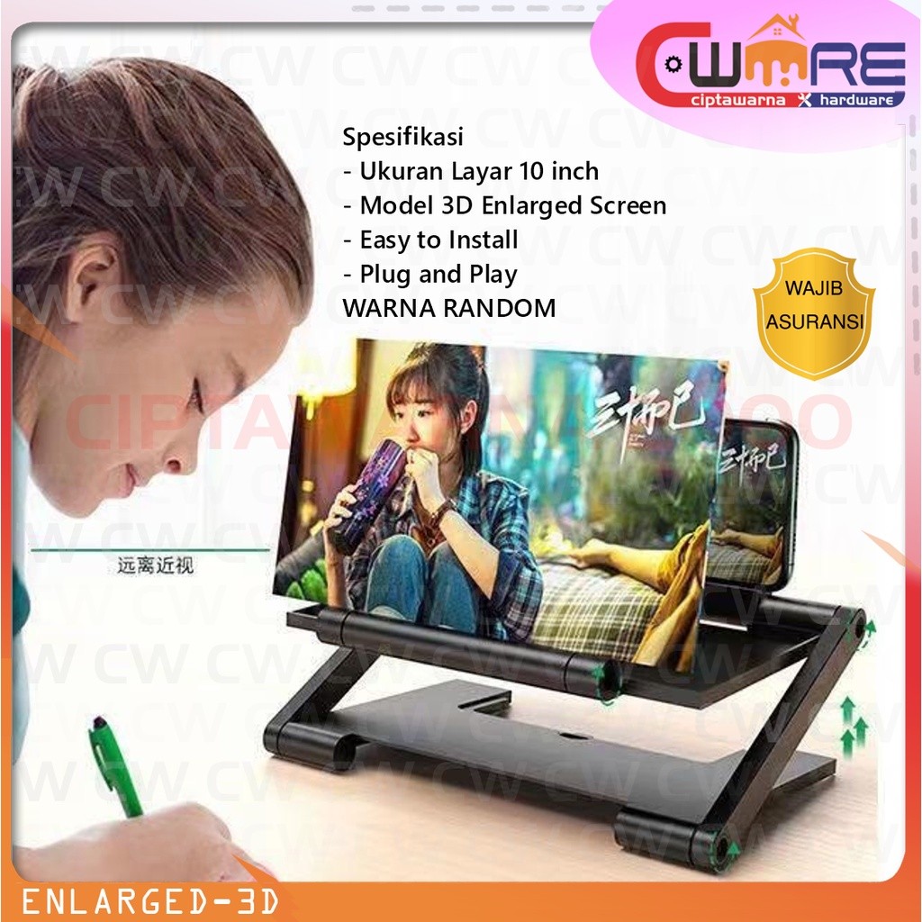 Jual Kaca Pembesar Layar Hp 3d Enlarged Screen Layar Pembesar Hp LCD SD ...