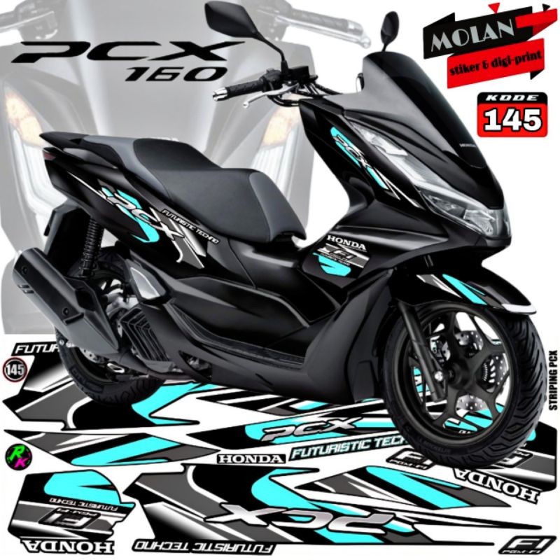 Jual Decal Sticker Striping Variasi All New Honda PCX 160 - New PCX 160 ...
