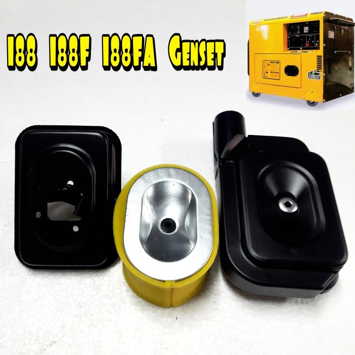 Jual Air Cleaner Saringan Udara Komplit 188 188F 188FA Genset Silent ...