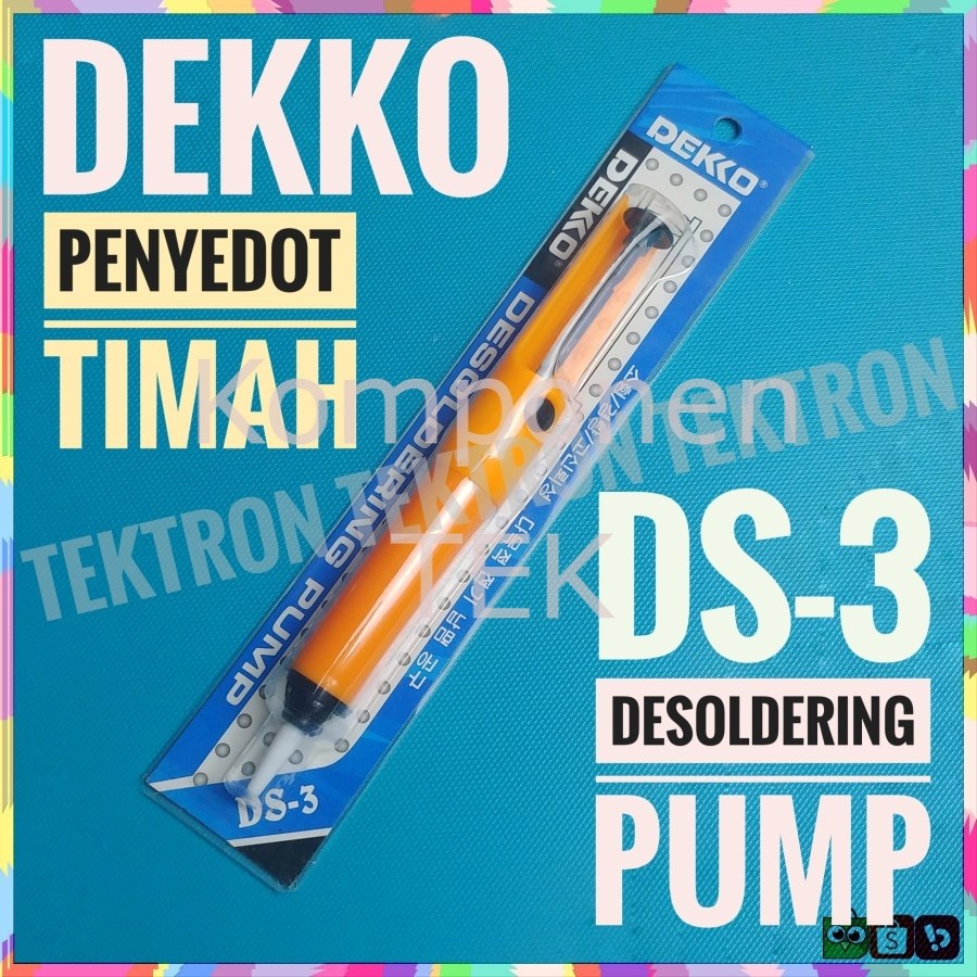 Jual Dekko DS3 Penyedot Timah Desoldering Pump Pompa Solder DS 3 Sucker | Shopee Indonesia