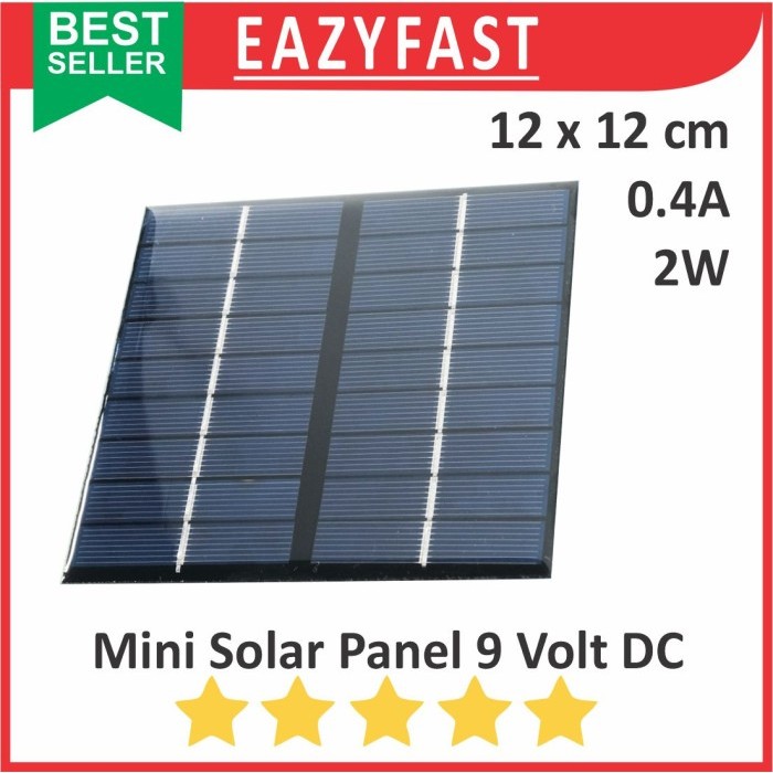 Jual Mini Solar Cell Panel Surya PV 9V 9 V Volt DC 2W Pembangkit ...