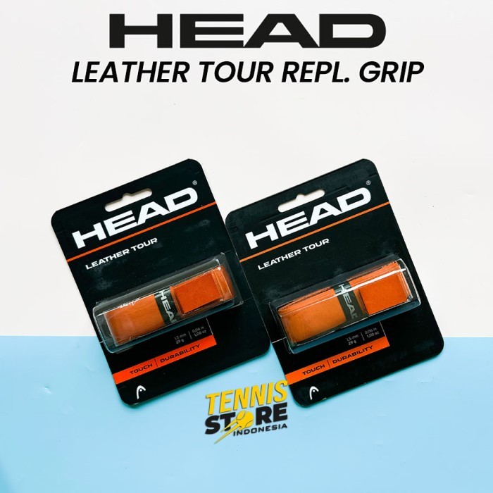 Jual Grip Dasar HEAD Leather Tour Tennis / Replacement Grip Dasar Raket ...