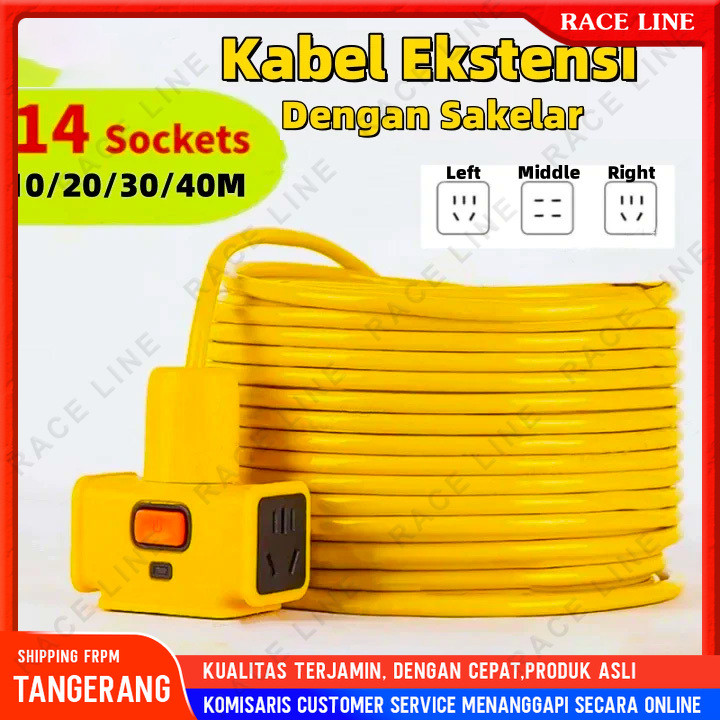 Jual 10/20/30M mtr Kabel Ekstensi Cable Extension Kabel Kerja Bengkel ...