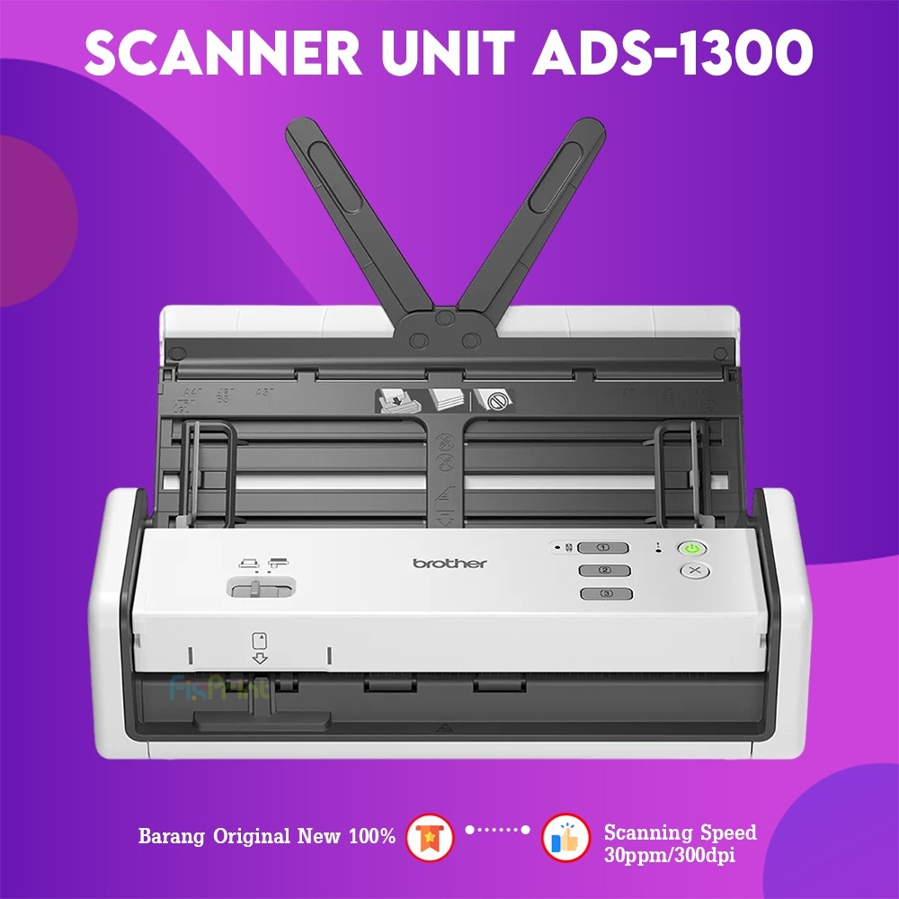 Jual FixPrint Mesin Portable Scan Dokumen ADS 1300 Scanner Brother ...