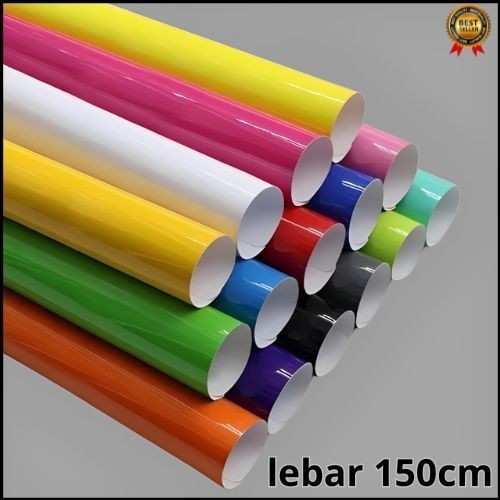 Jual SKOTLET BAHAN STICKER STIKER FANCHI GLOSSY CANDY SERIES BID 150 CM ...