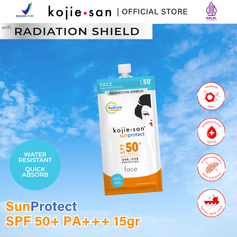 Jual KOJIE SAN Sunprotect SPF 50+ PA+++ Face 15g Sunscreen Sachet ...