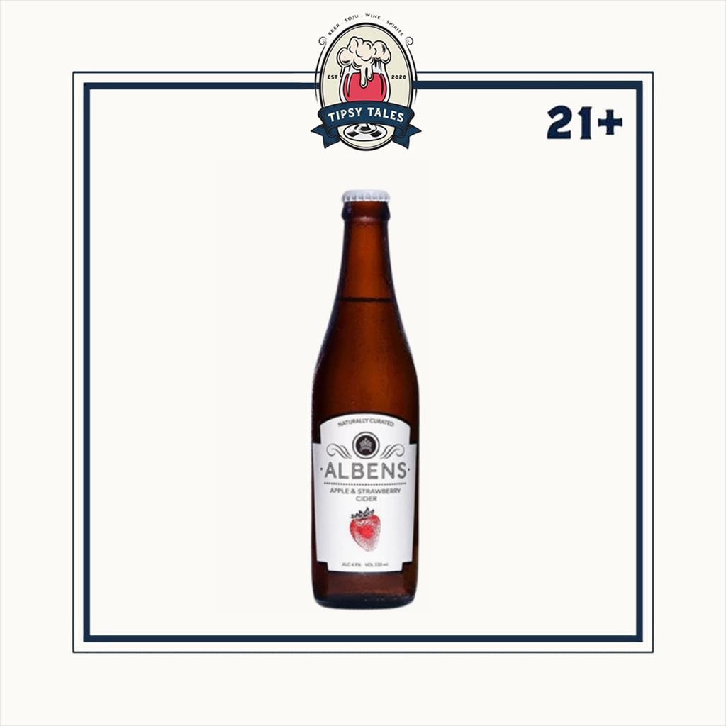 Jual Albens Apple Cider Strawberry 330ml | Shopee Indonesia