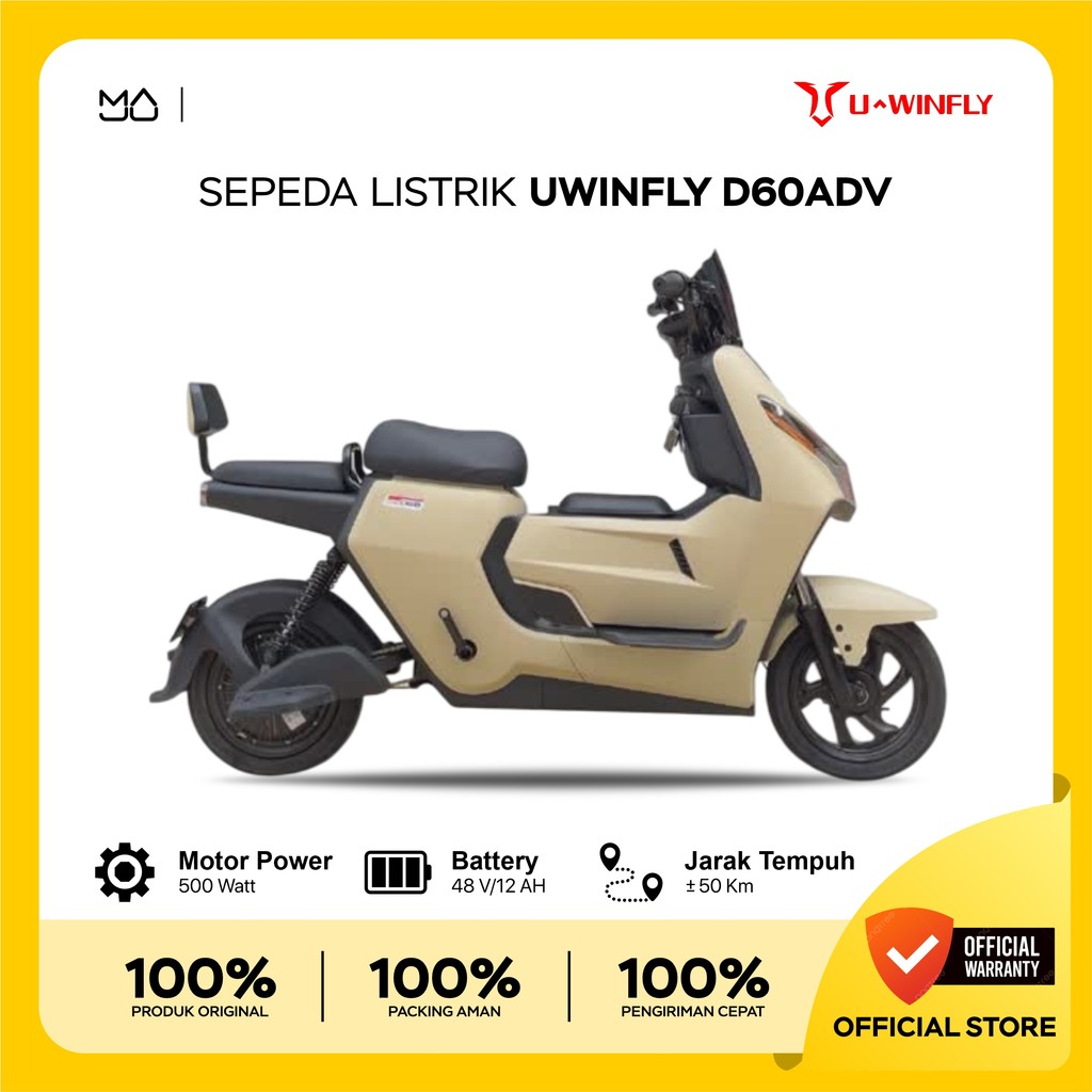 Jual Sepeda Listrik U-Winfly D60 ADV Include Box 500Watt - Garansi Resmi | Shopee Indonesia