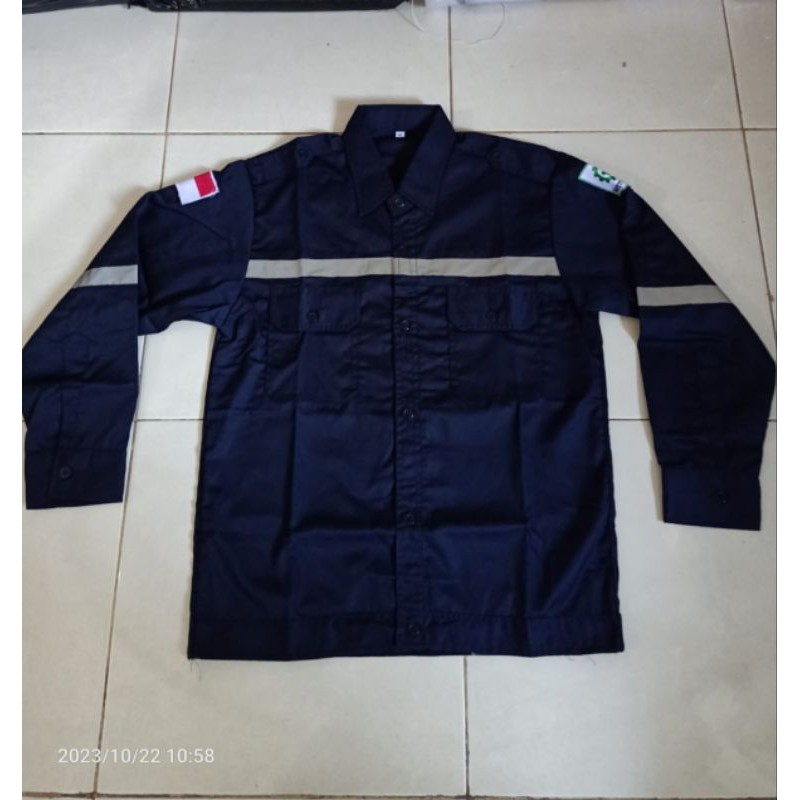 Jual FLASH SALE baju kerja wearpack safety seragam pdh lengan PANJANG ...