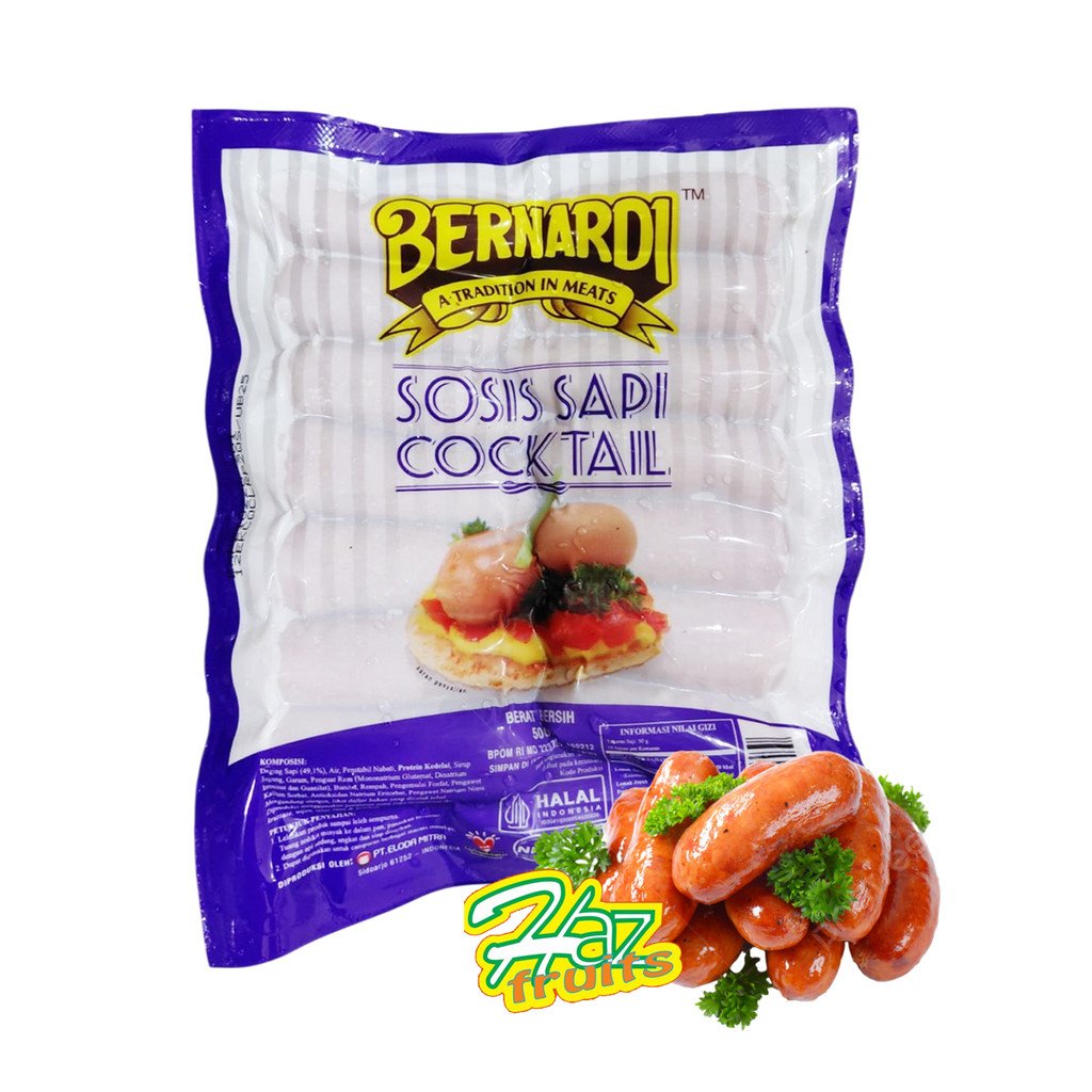 Jual Bernardi Sosis Sapi Cocktail / Bernardi Beef Cocktail Sausage ...