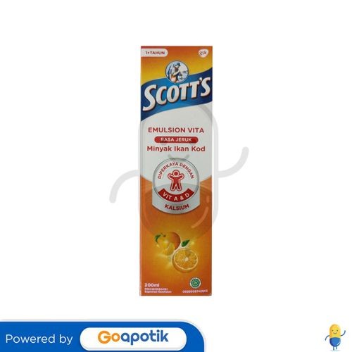 Jual Scott'S Emulsion Vita Rasa Jeruk Sirup 200 Ml | Shopee Indonesia