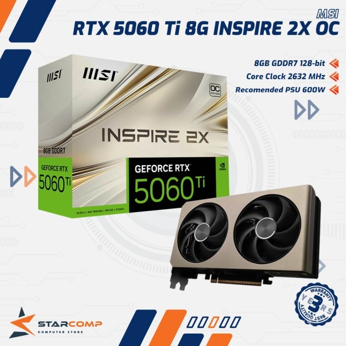 Jual GeForce RTX 5060 Ti 8G INSPIRE 2X OC RTX5060 8GB | Shopee Indonesia