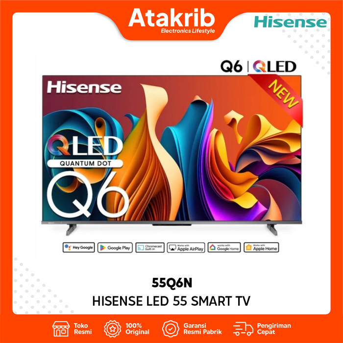 Jual HISENSE LED 55 55Q6N SMART GOOGLE TV QLED 4K UHD | Shopee Indonesia