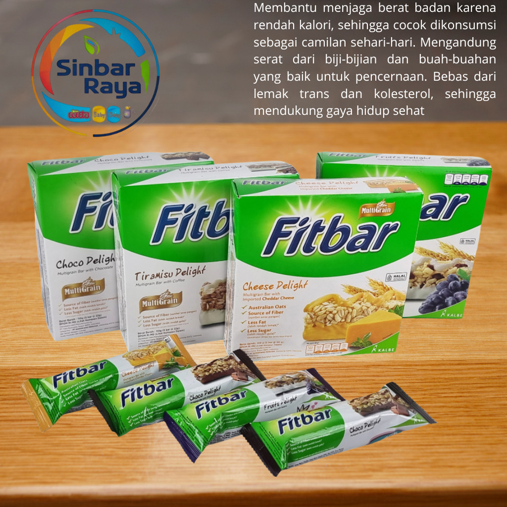 Jual Fitbar 1 Box Isi 12pcs Dengan Rasa Coklat Fruits Tiramisu Cheese ...
