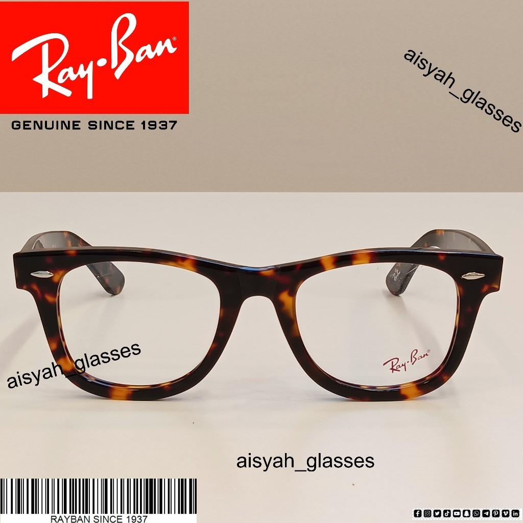Jual KACAMATA FRAME PERSEGI Unisex RB5121 TURTLES GLOSSY 50mm | Shopee ...