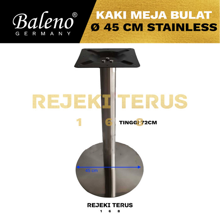 Jual Kaki Meja Bulat Stainless Ø 45 cm / Cafe Restoran Foodcourt Makan ...