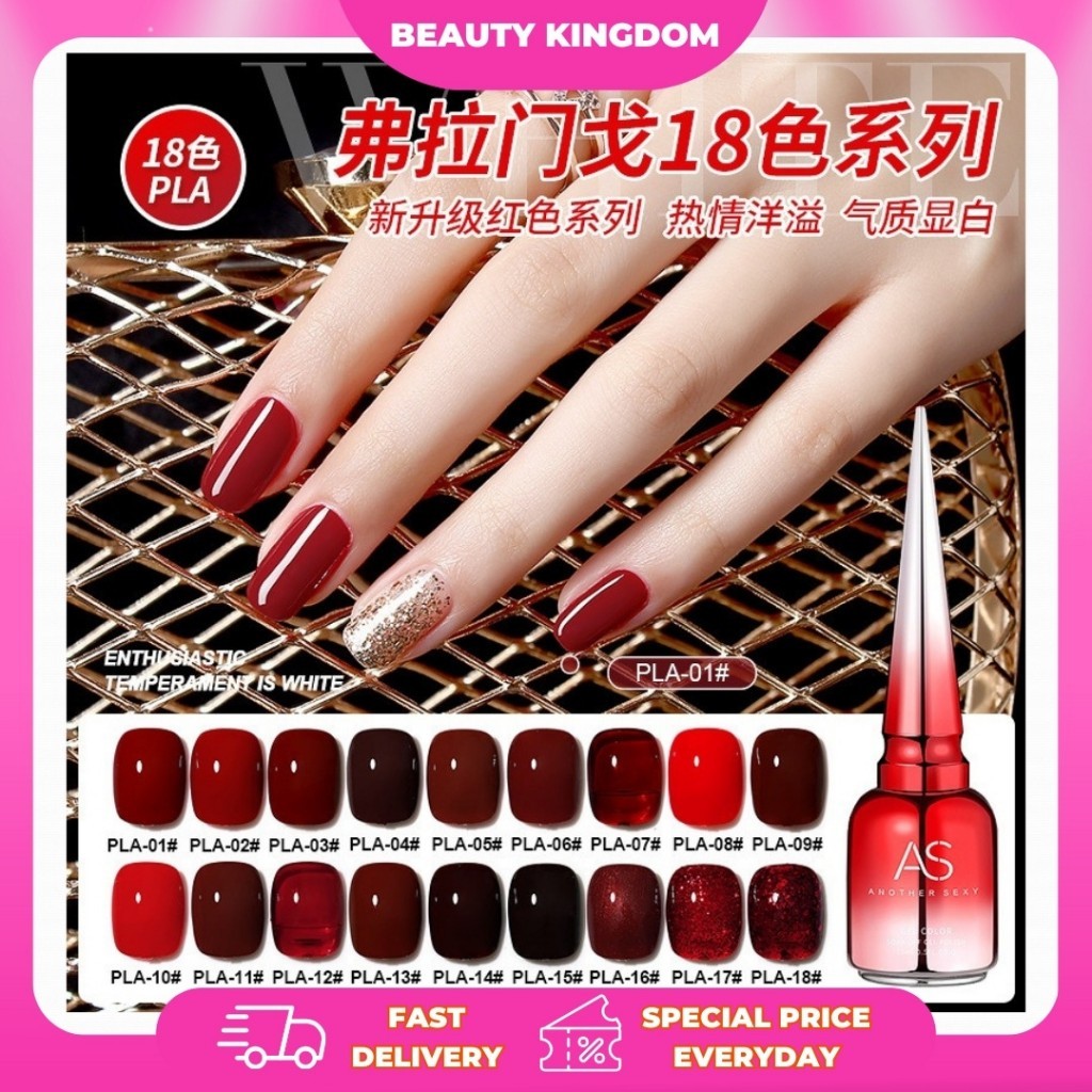 Jual As Gel PLA Classic Red Series Gel Polish / Maroon PLA Series ...
