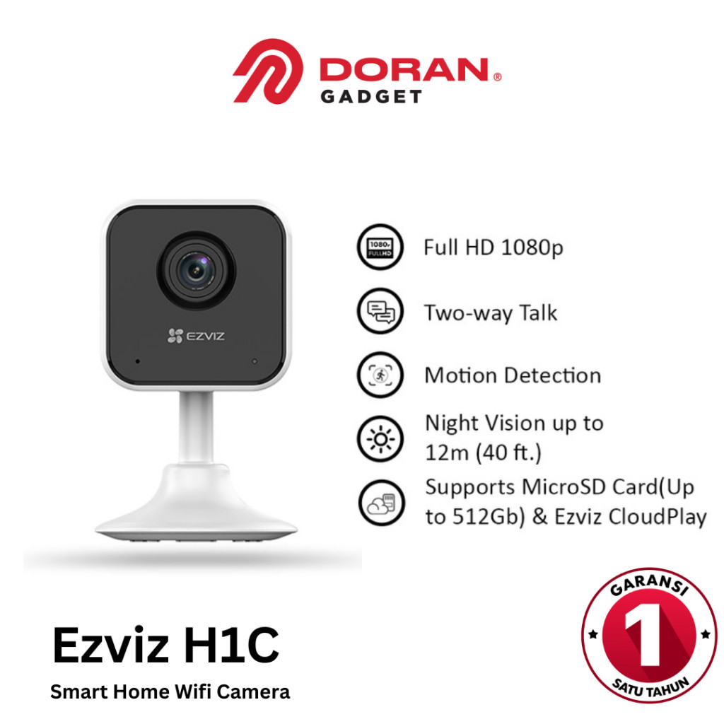 Jual Ezviz H1c Smart Home Wifi IP Camera Indoor CCTV Type C - Garansi ...