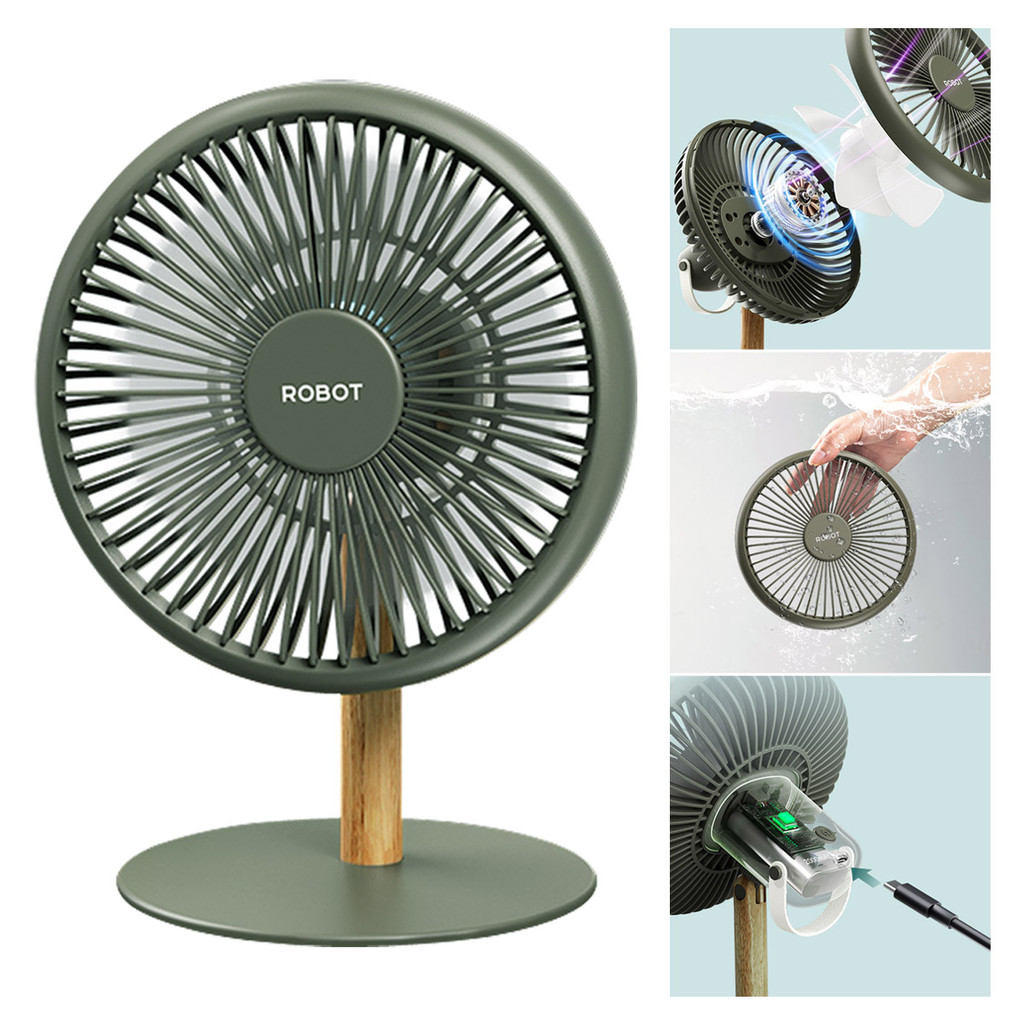 Jual Mini Desktop Fan ROBOT RT-BF20 Kipas Angin Meja Multifungsi Lampu ...