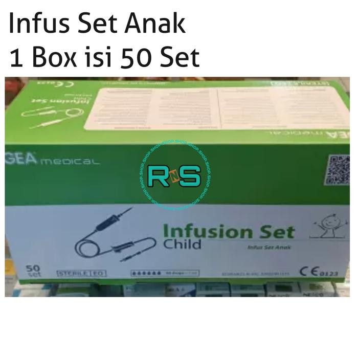 Jual GEA Infusion Set Child Infus Set Anak 1 Box Isi 50 Set | Shopee ...