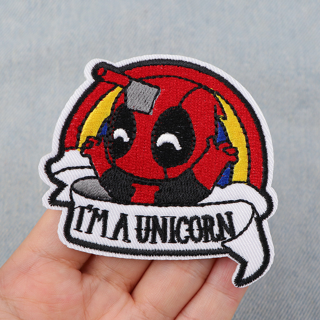 Jual Cool Man Embroidery Patch Movie Hero Iron On Patches For Clothing ...