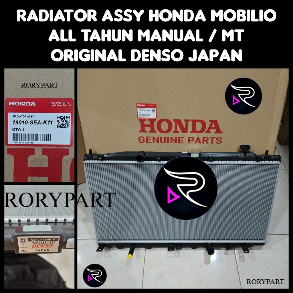 Jual RADIATOR ASSY HONDA MOBILIO ALL TAHUN MANUAL ORIGINAL DENSO JAPAN ...