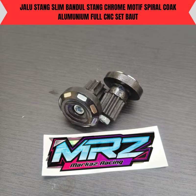 Jual Jalu Stang Slim Bandul Stang Chrome Motif Spiral Coak Alumunium ...